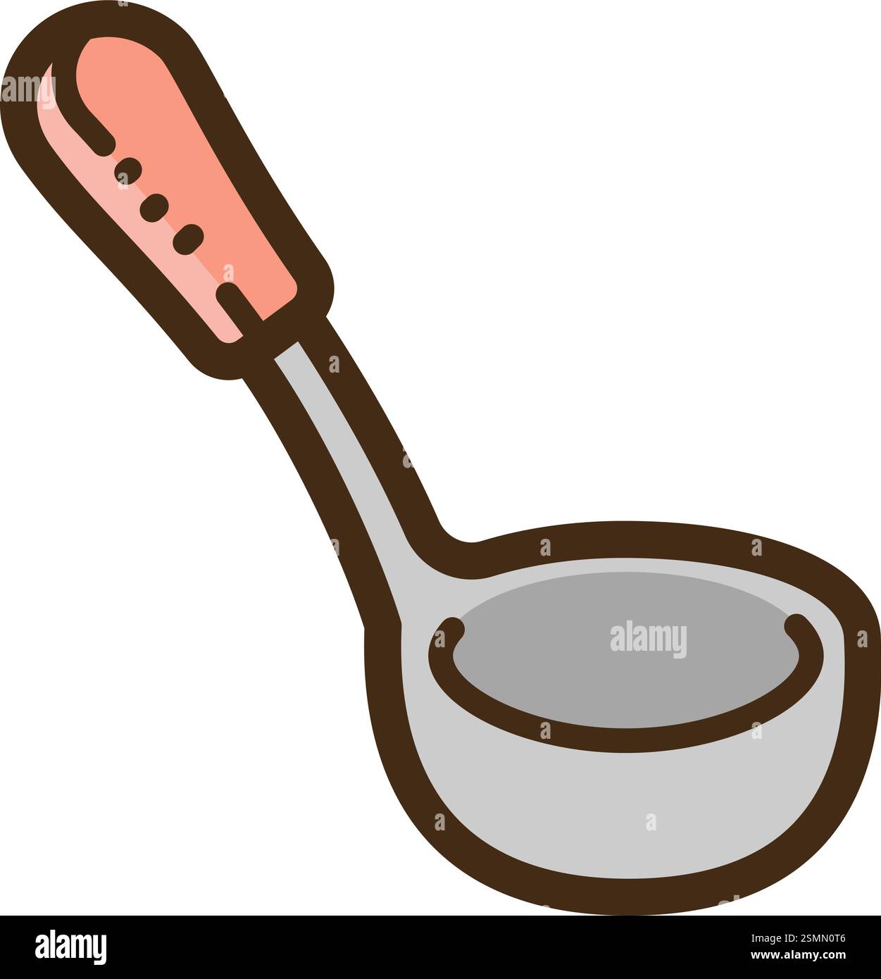Soup ladle vector doodle illustration and graphic. Part of kitchen and ...