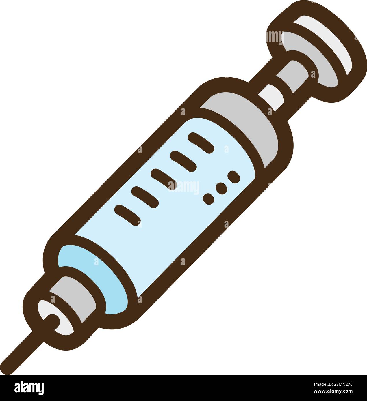 Syringe vector doodle illustration and graphic. Part of laboratory ...