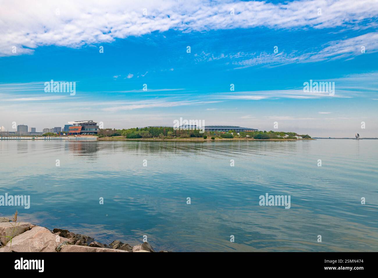Scenery of Dishui Lake in Pudong New Area, Shanghai, China Stock Photo ...