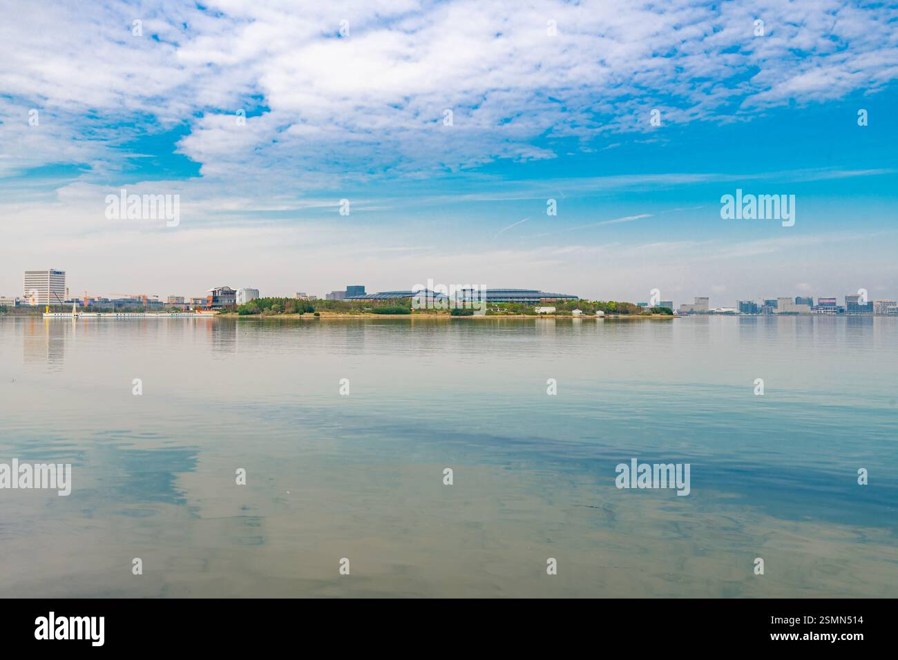 Scenery of Dishui Lake in Pudong New Area, Shanghai, China Stock Photo ...
