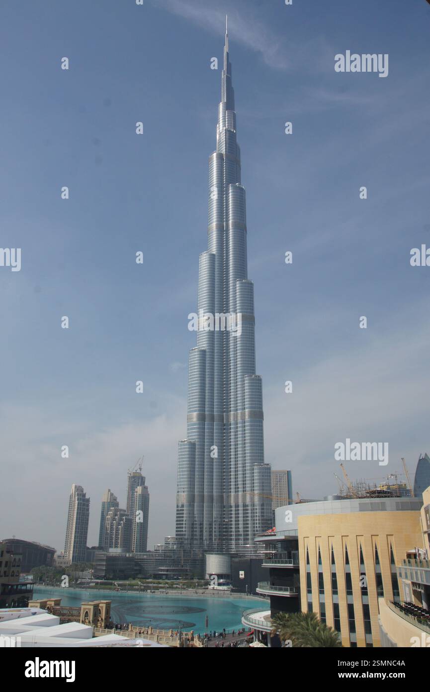 Burj Khalifa, Dubai's soaring skyscraper, pierces the sky. The world's ...