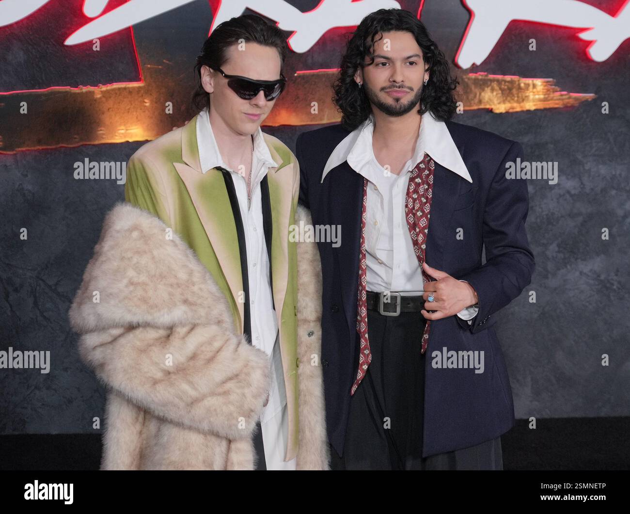 Los Angeles, USA. 12th Feb, 2025. (L-R) Jacob Bertrand and Xolo ...