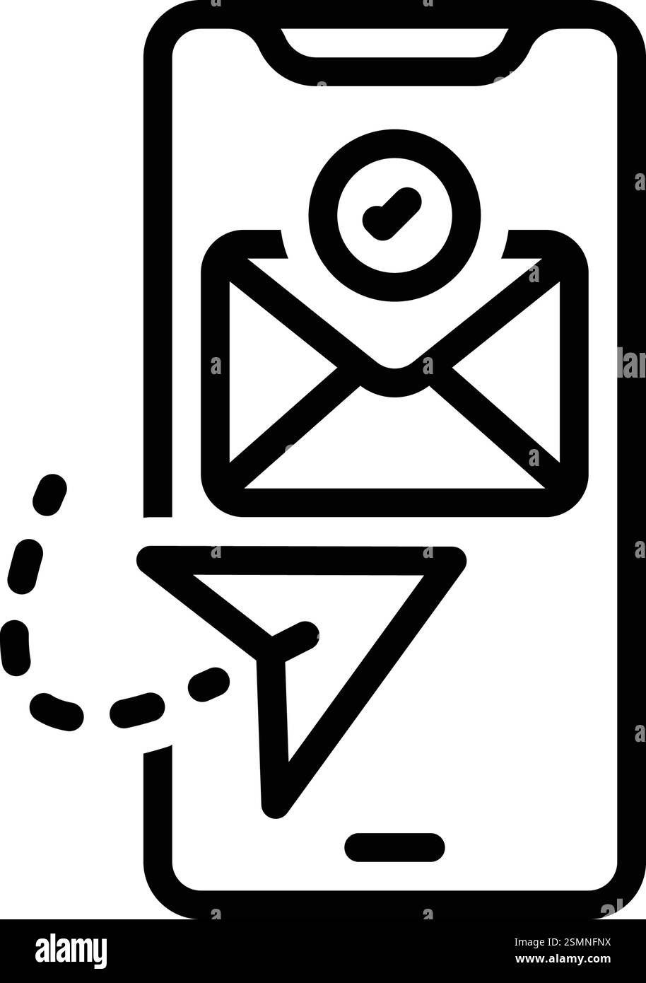 Illustration receiver icon mail Stock Vector Images - Alamy