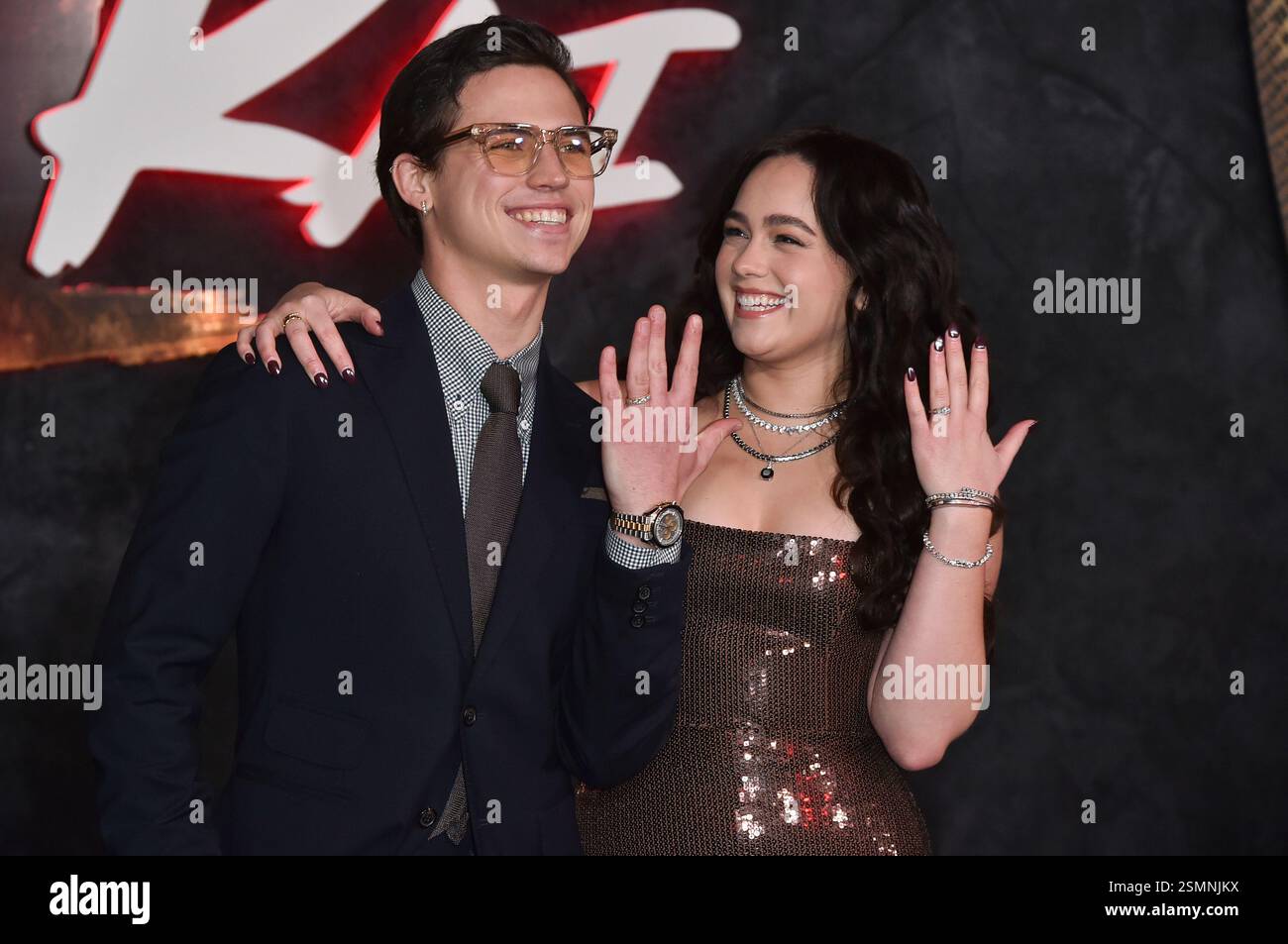 Tanner Buchanan, left, and Mary Mouser arrive at the premiere of the sixth and final season of ...