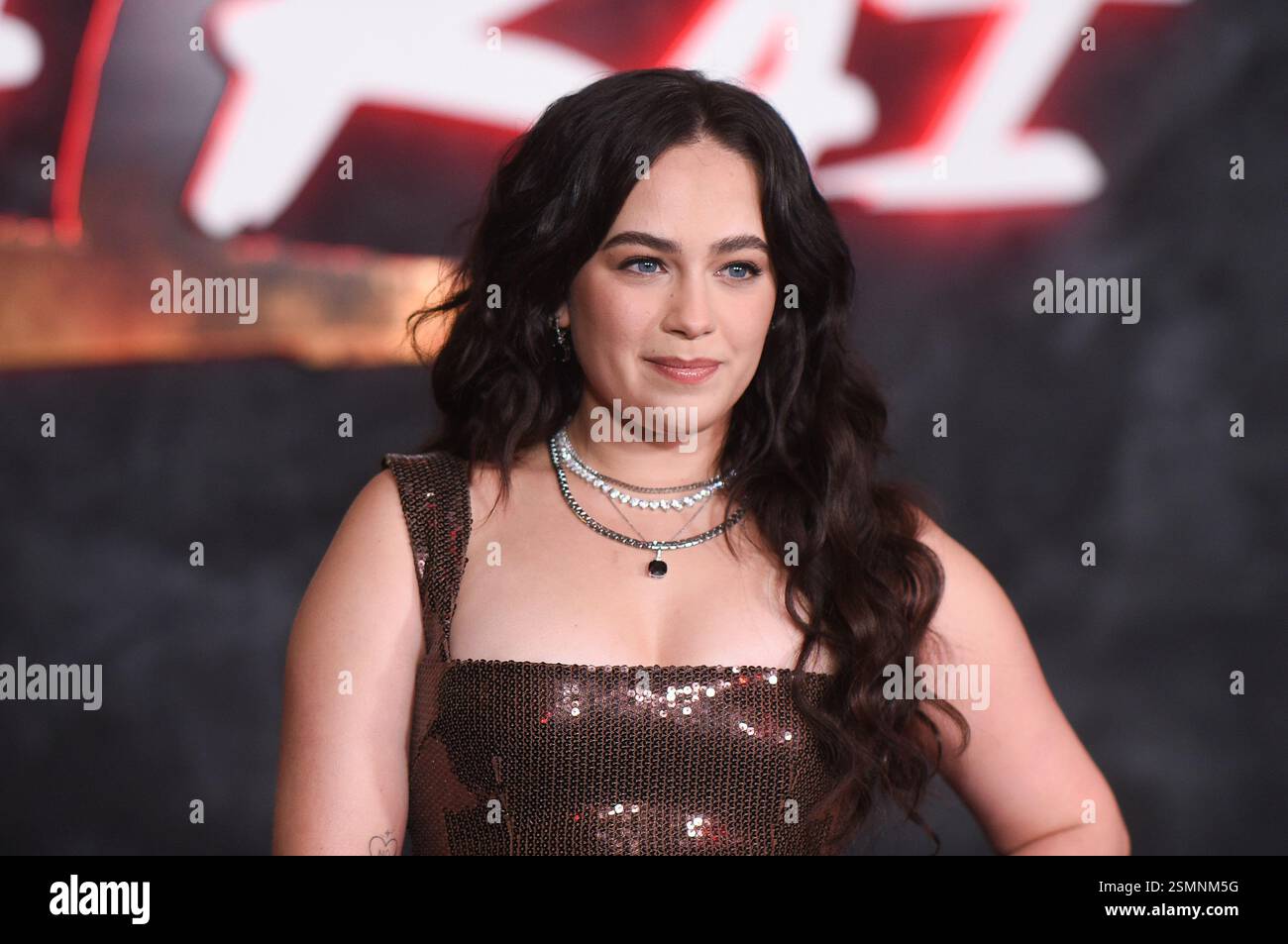 Mary Mouser arrives at the premiere of the sixth and final season of "Cobra Kai" on Wednesday ...