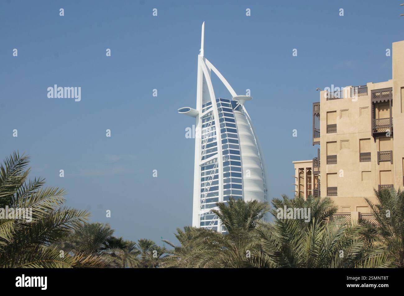 Dubai's luxurious Burj Al Arab hotel, a building designed to resemble a ...