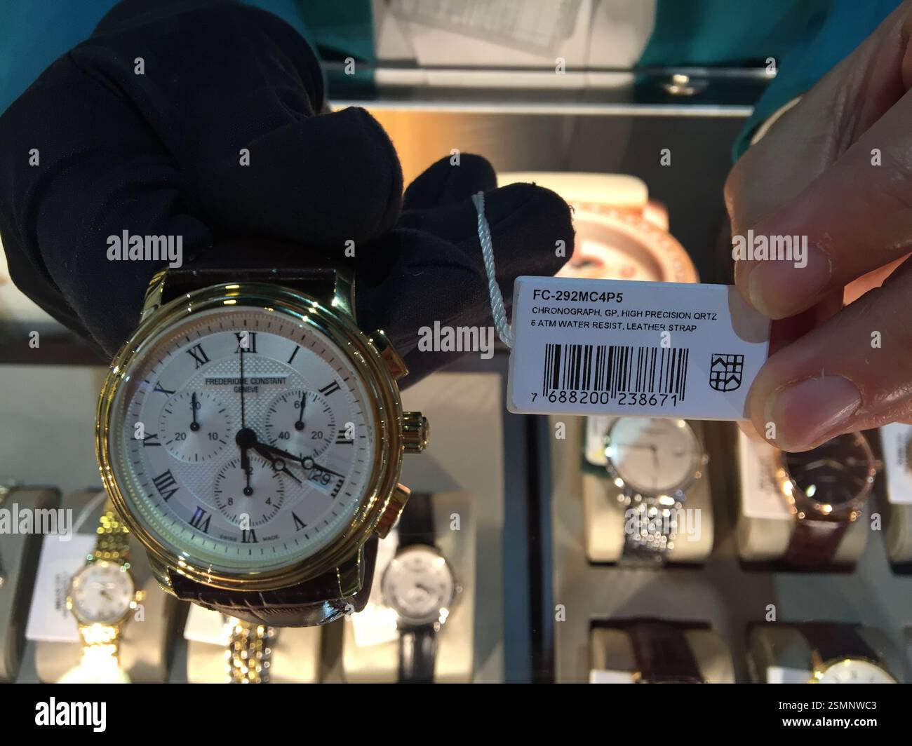 Dubai. Frederique Constant Classics Quartz Chronograph watch with a ...