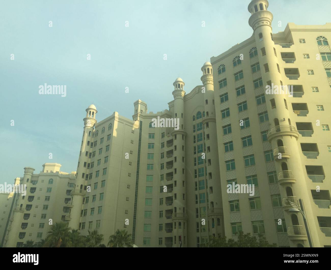 Dubai skyline, a mesmerizing blend of ancient and modern architecture. Towering skyscrapers with ...