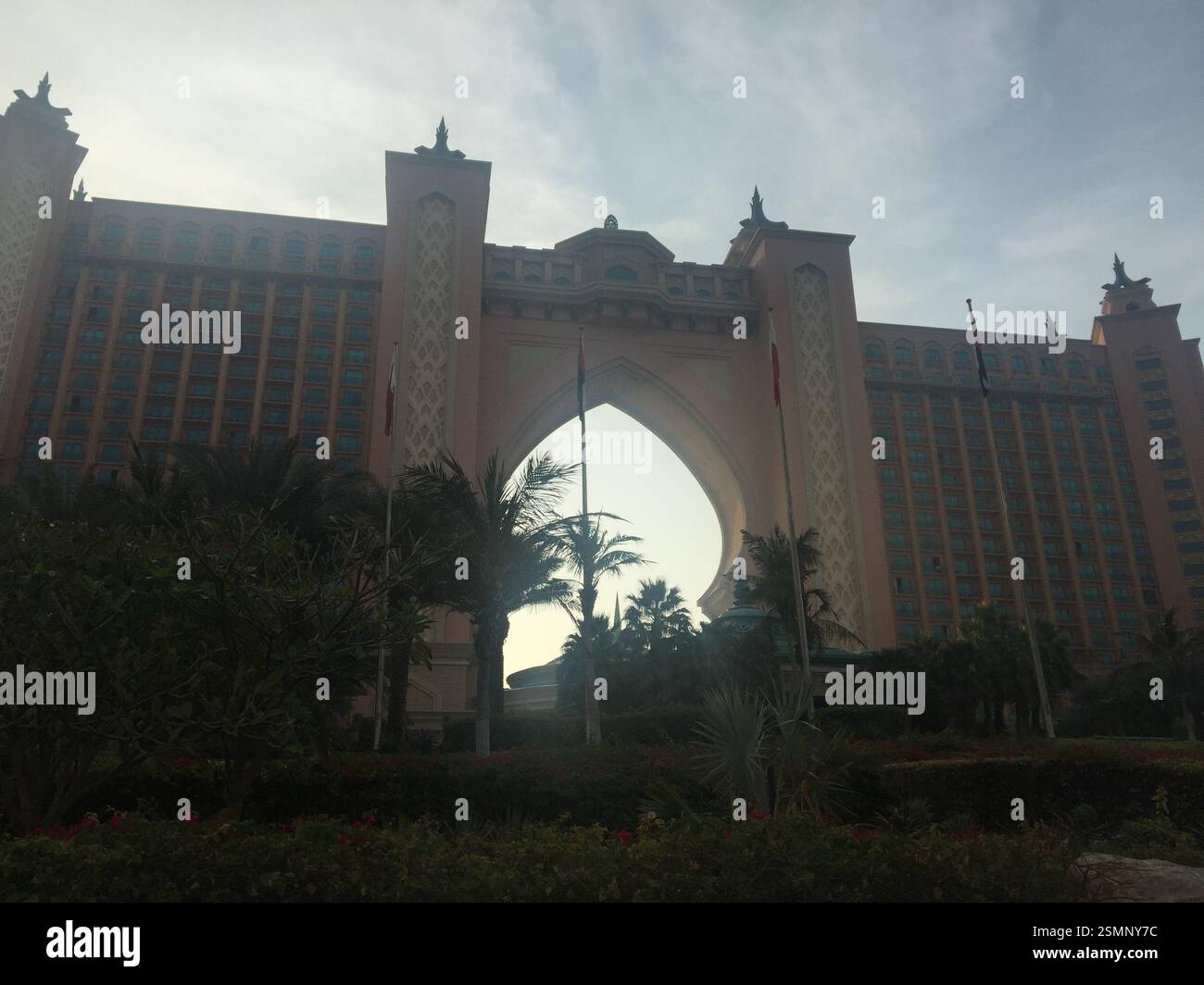 Dubai's Atlantis The Palm hotel stands as a majestic architectural ...