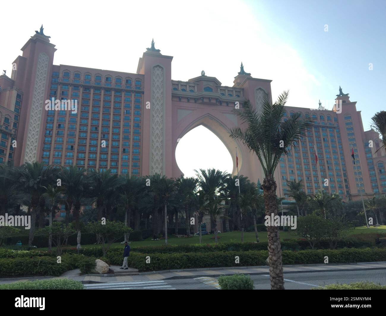 Dubai's iconic Atlantis The Palm hotel stands tall on the man-made Palm ...