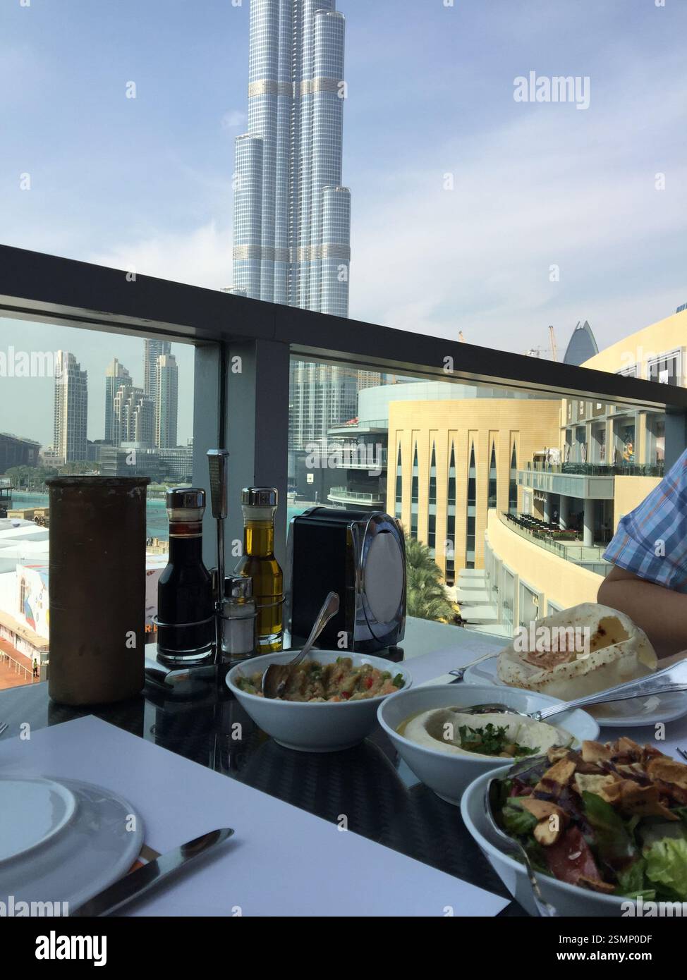 Outdoor dining in Dubai. Breathtaking Burj Khalifa view. Savor ...