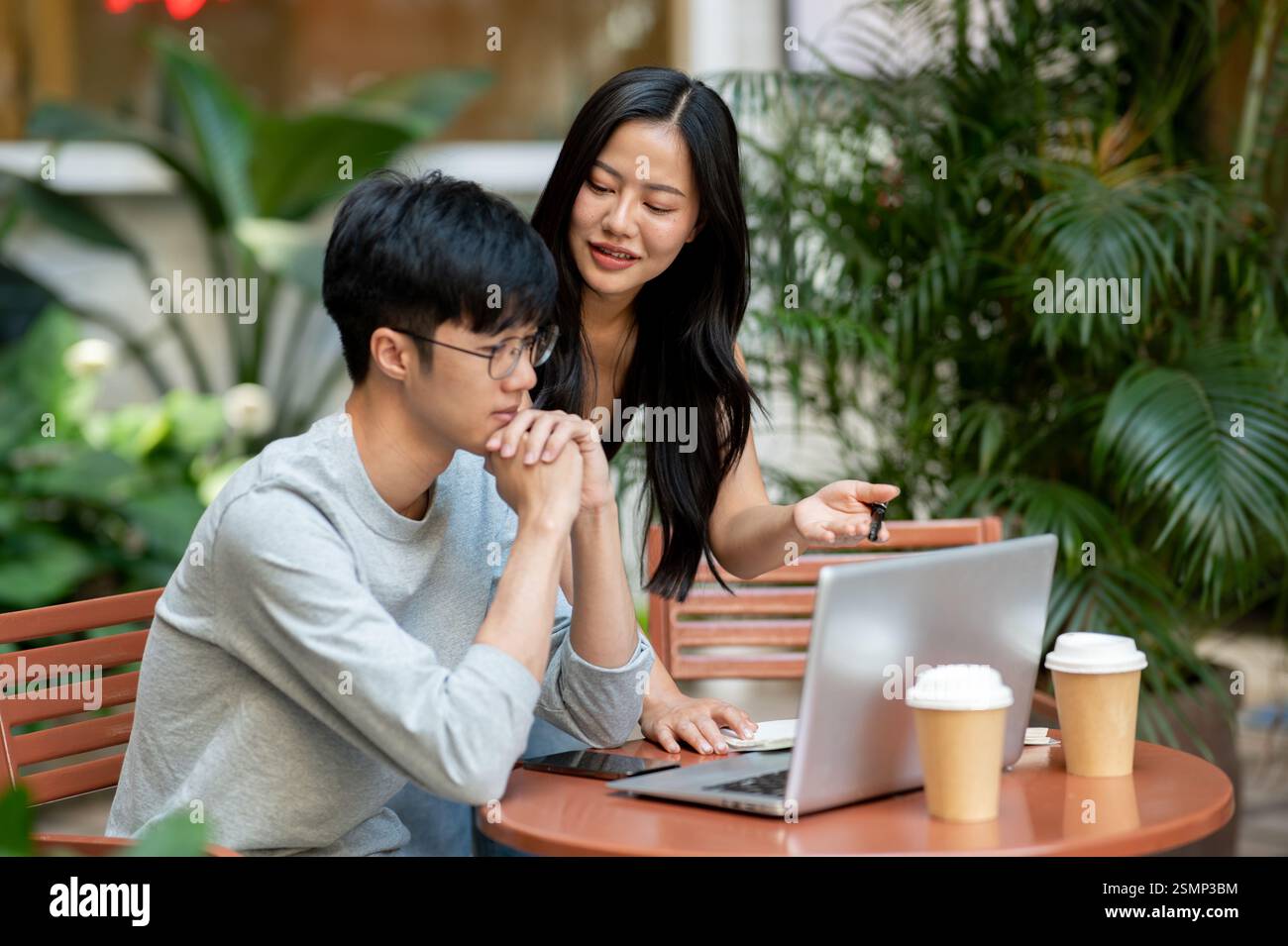 A beautiful, positive Asian woman shares her ideas about a ...