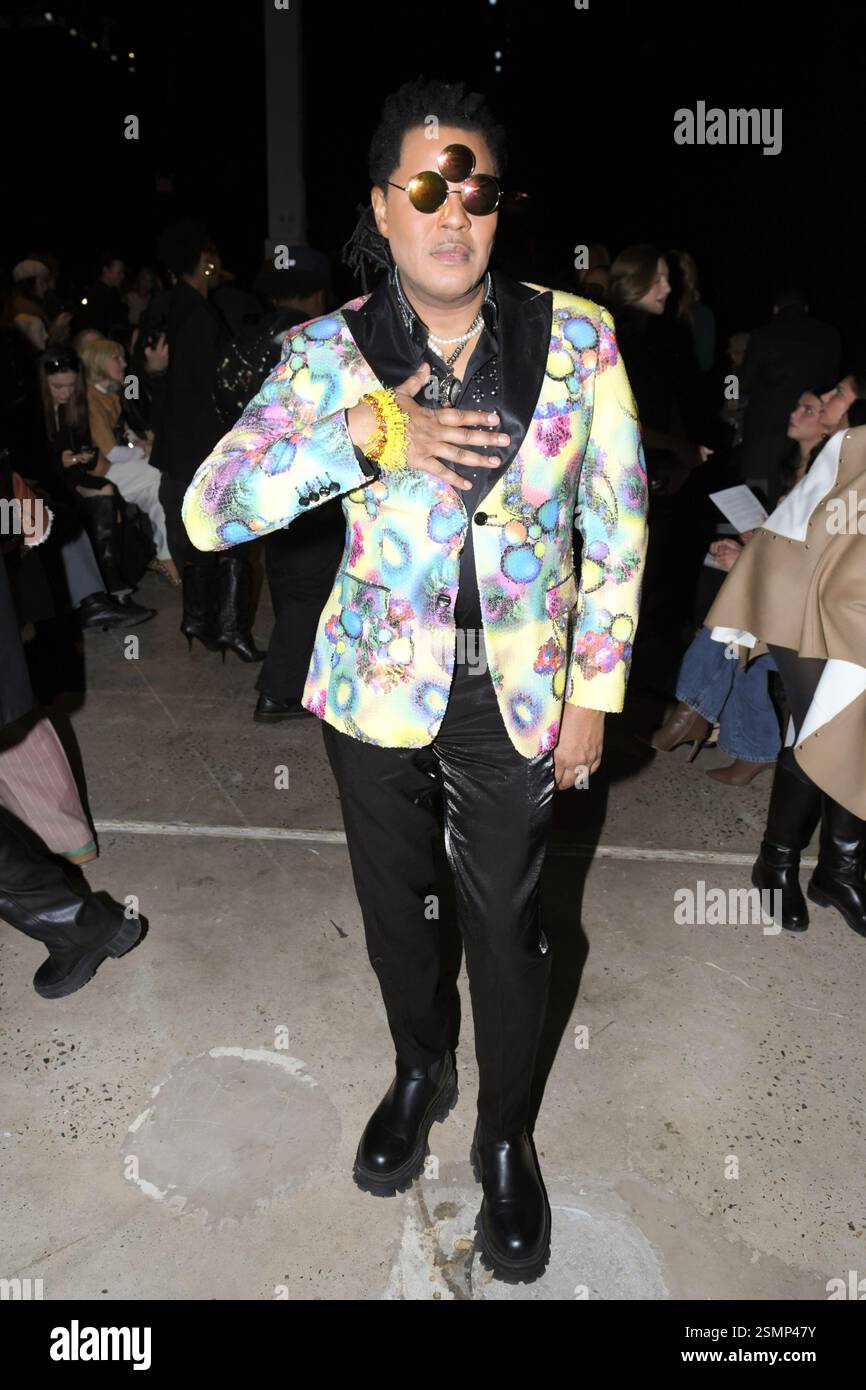 New York, USA. 10th Feb, 2025. Ty-Ron Mayes attends Kobi Halperin NYFW ...