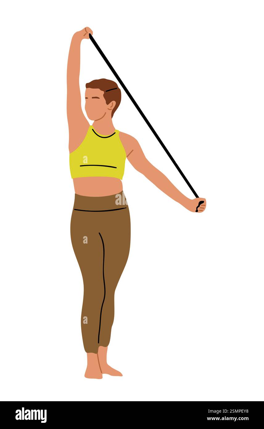 Resistance band training running Stock Vector Images - Alamy