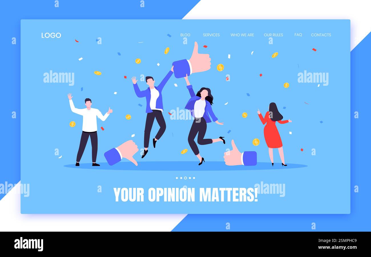 Customer feedback, employee or client satisfaction rating review with ...
