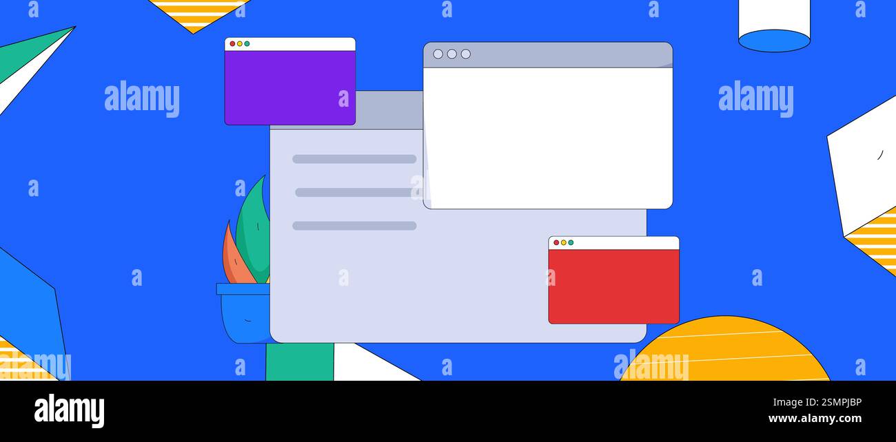 Programming teaching development flat character vector concept operation hand drawn illustration ...