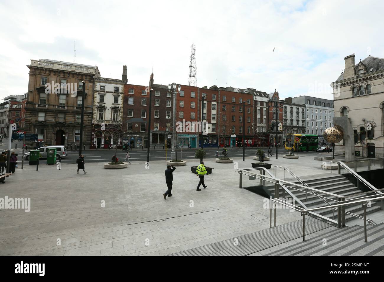 Dublin, Ireland - 12th February 2025 - A view of Central Plaza as ...