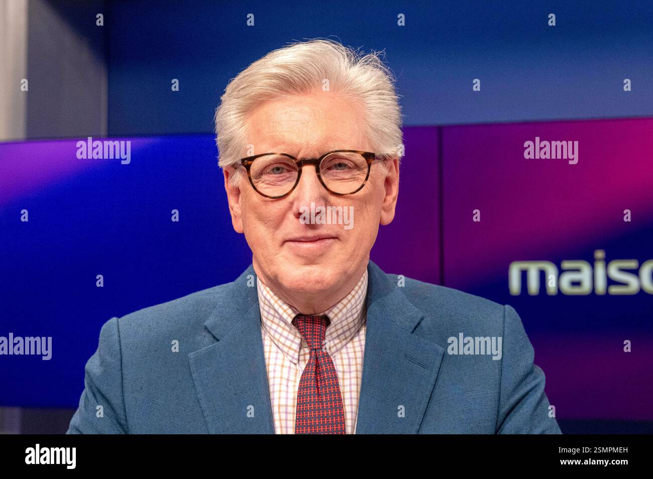 Theo Koll in der ARD-Talkshow maischberger im Studio Berlin Adlershof ...