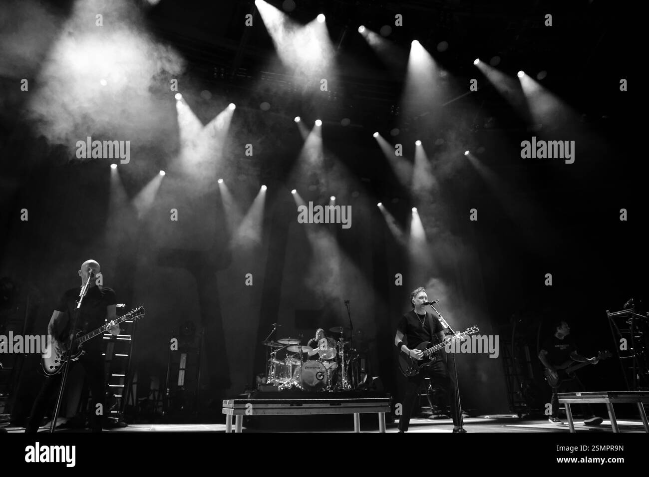Zach Blair, Brandon Barnes, Tim McIlrath und Joe Principe, v.l., von ...