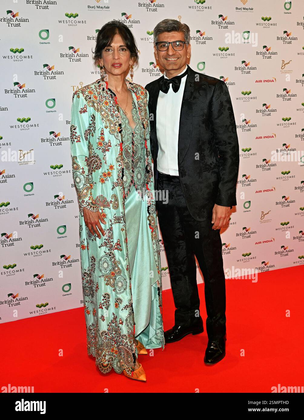 LONDON, UK. 12th Feb, 2025. Shalni Arora OBE, Simon Arora at the ...