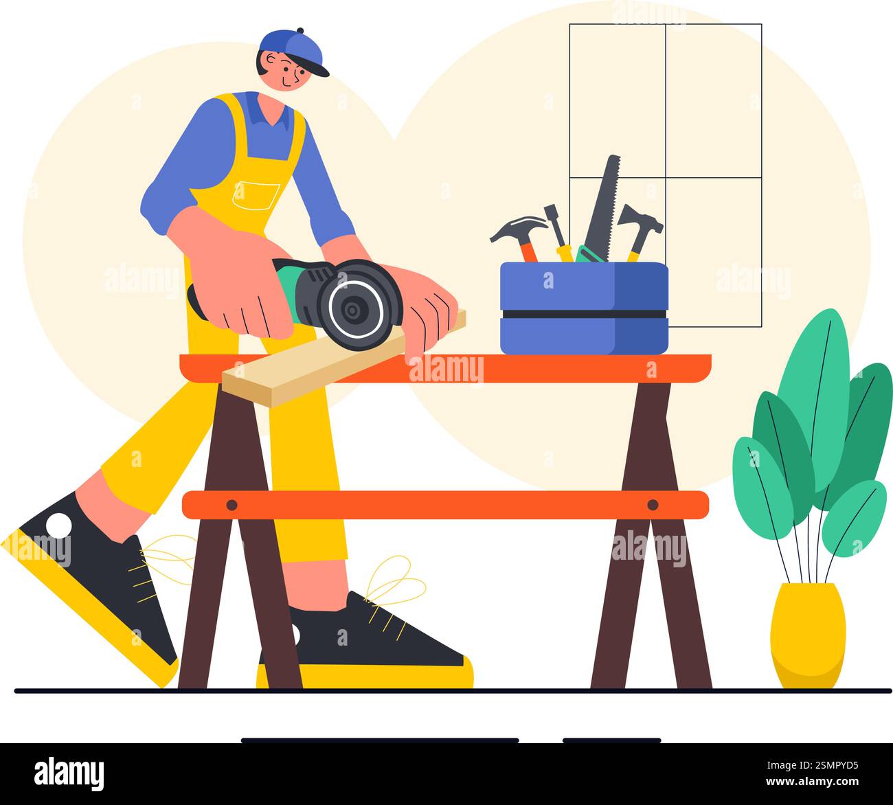 Timber working wrench Stock Vector Images - Alamy