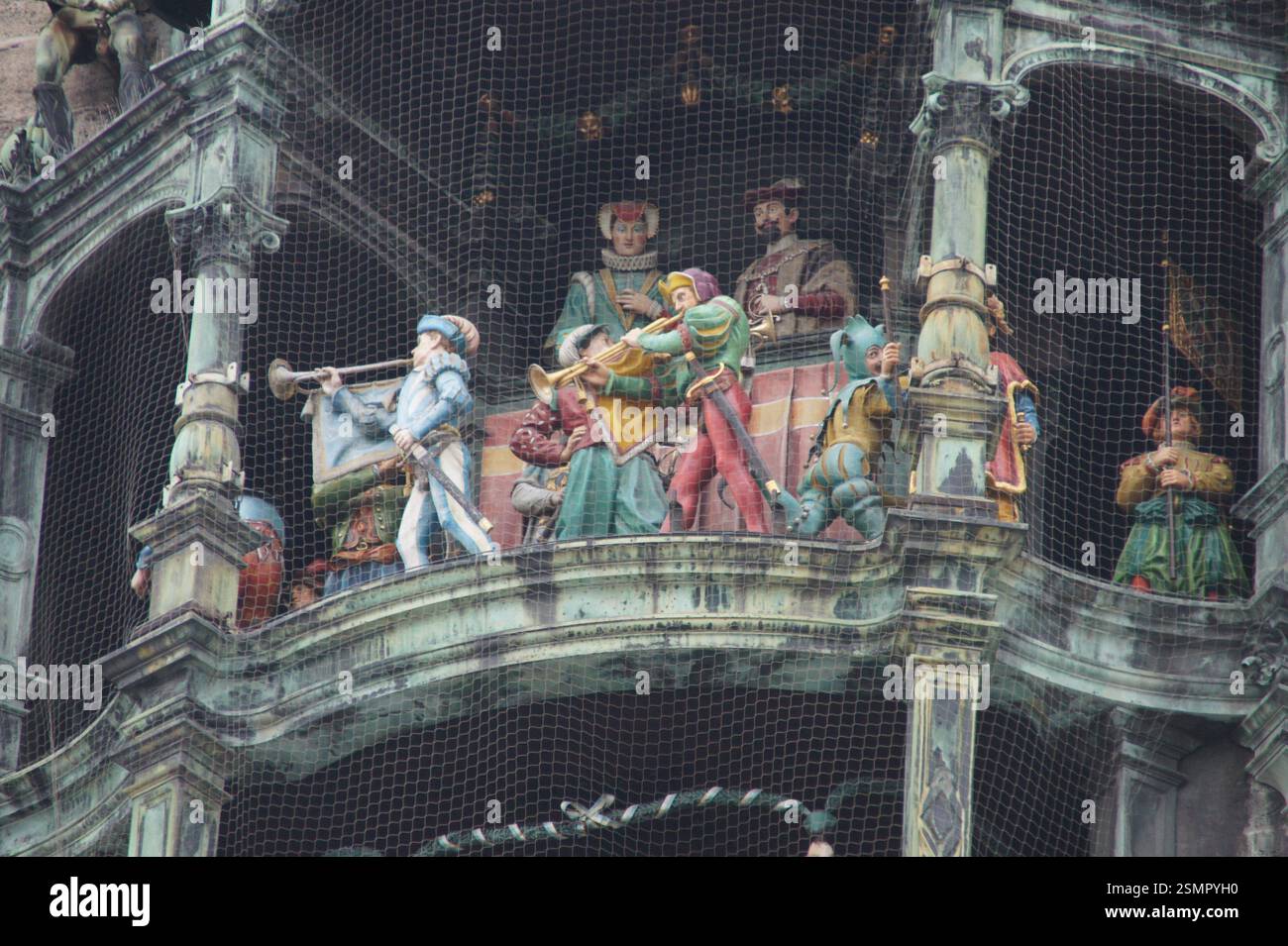 The elaborate New Town Hall in Munich, Germany, features a group of ...