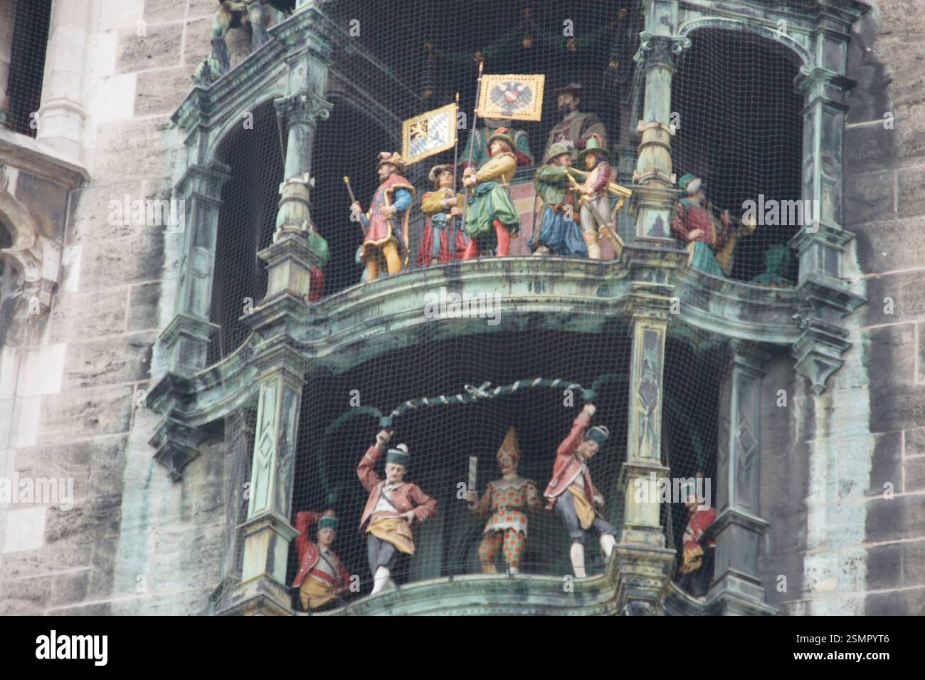 Marienplatz is a crowded square in Munich, Germany. It is famous for ...