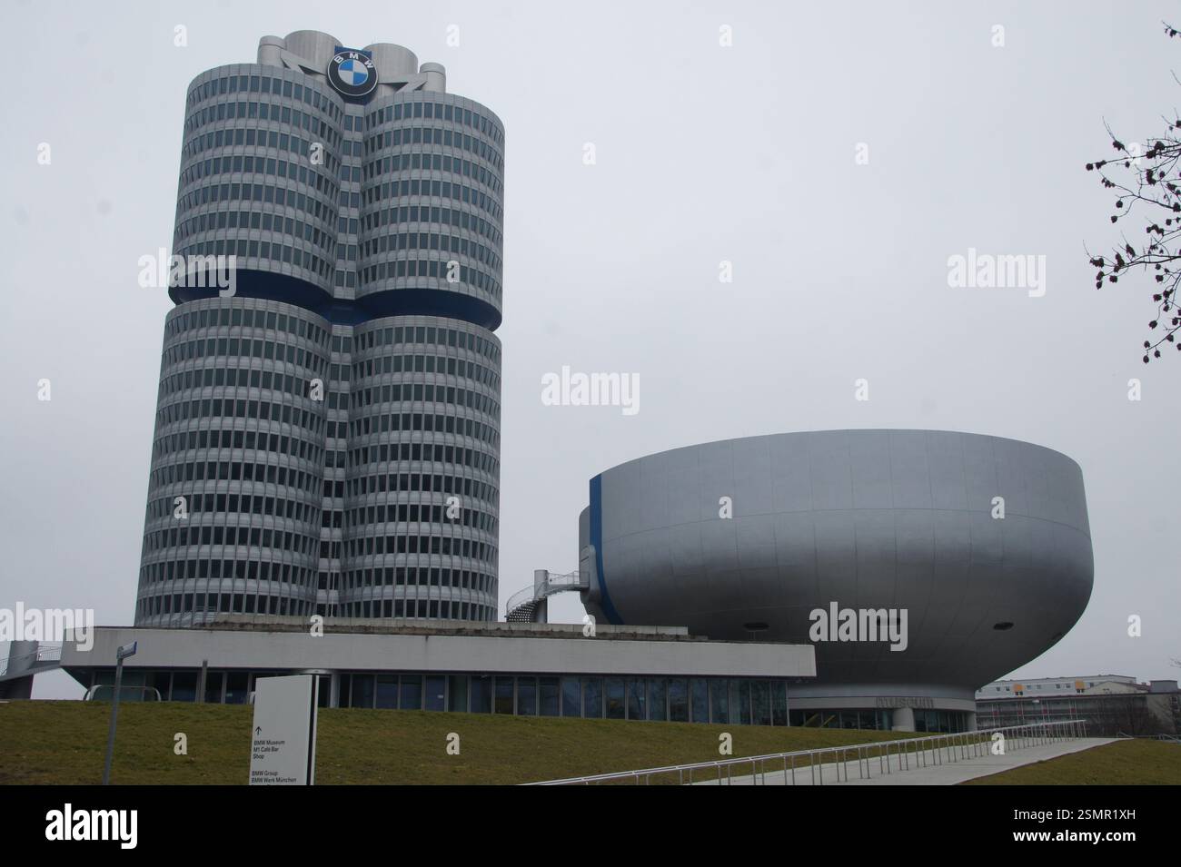 The BMW Tower, a cylindrical skyscraper in Munich, Germany, is the ...