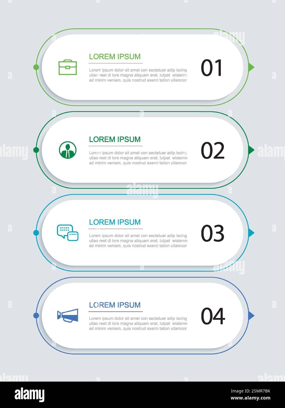 4 data infographics tab layout template. Illustration business abstract ...