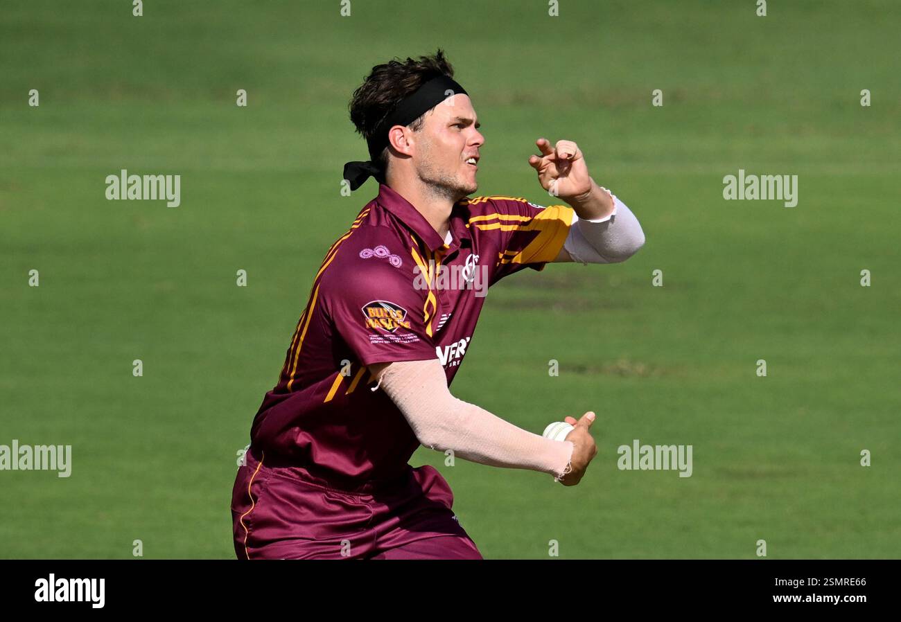 Brisbane, Australia. 13th Feb, 2025. Mitch Swepson of Queensland in ...