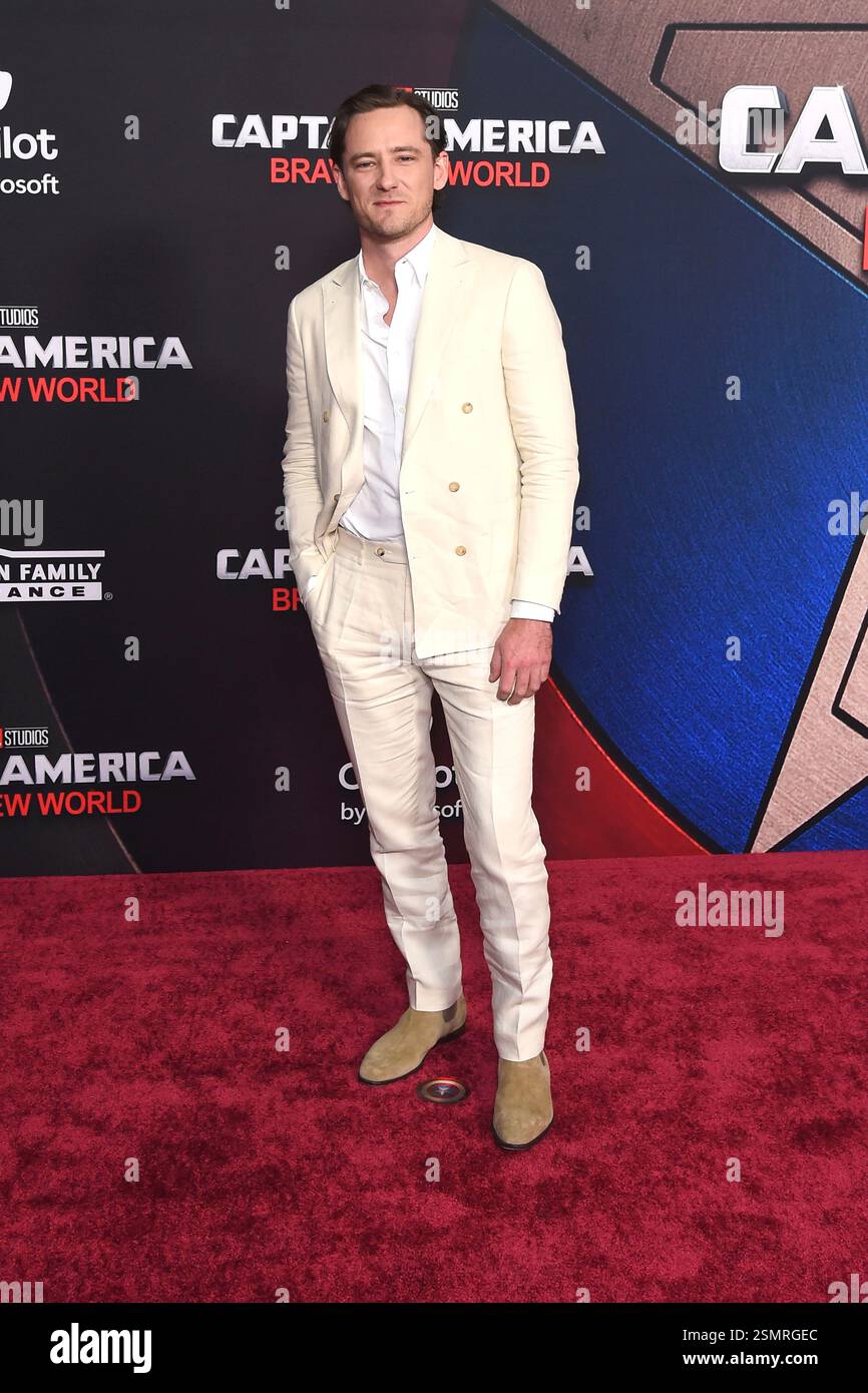 Lewis Pullman bei der Weltpremiere des Kinofilms 'Captain America ...