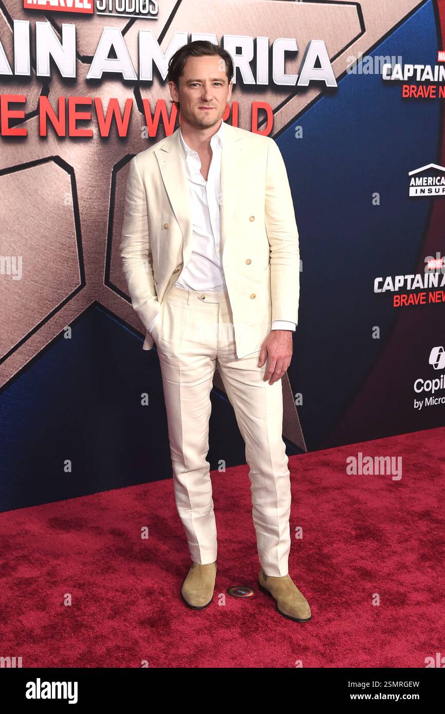 Lewis Pullman bei der Weltpremiere des Kinofilms 'Captain America ...
