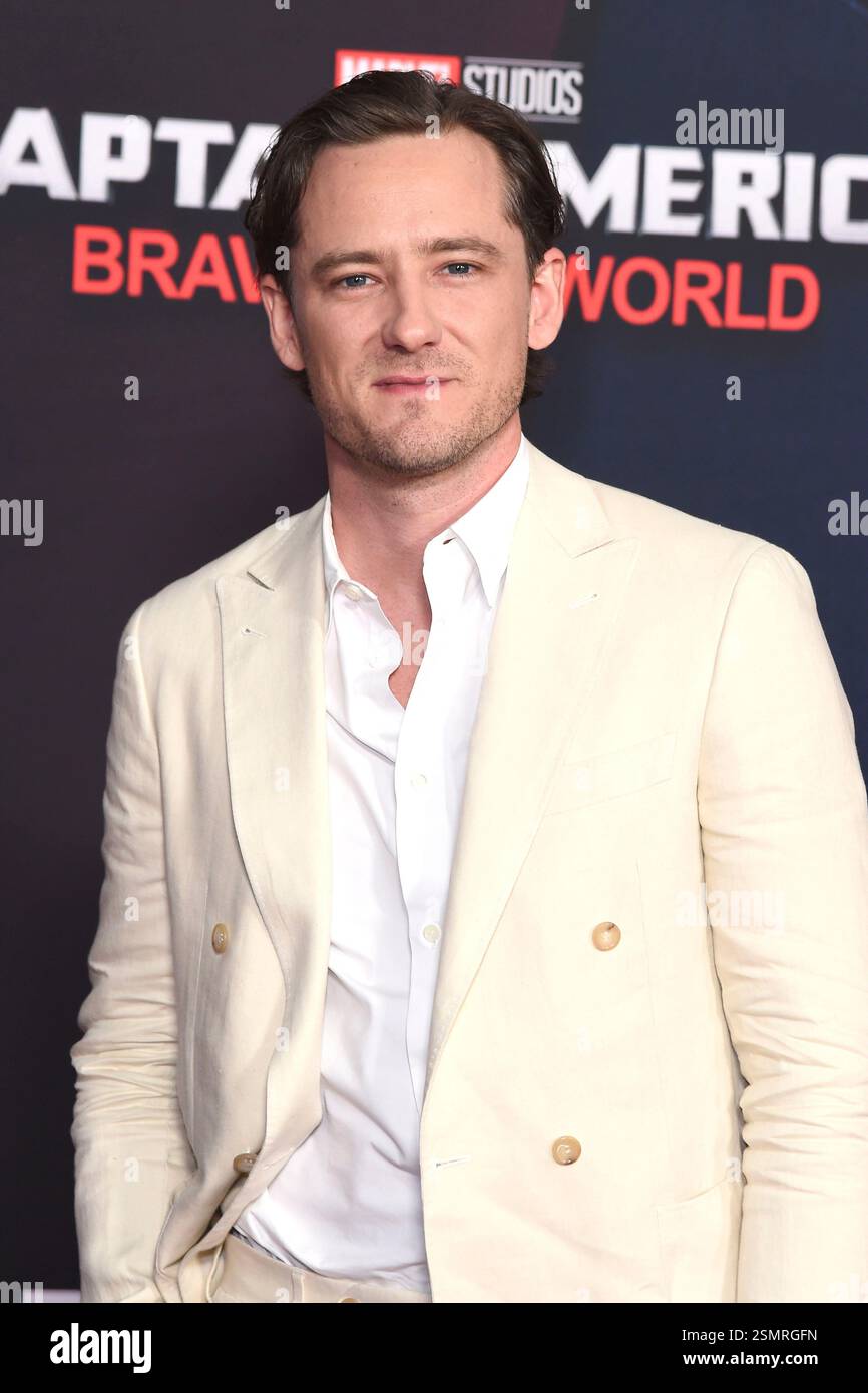Lewis Pullman bei der Weltpremiere des Kinofilms 'Captain America ...