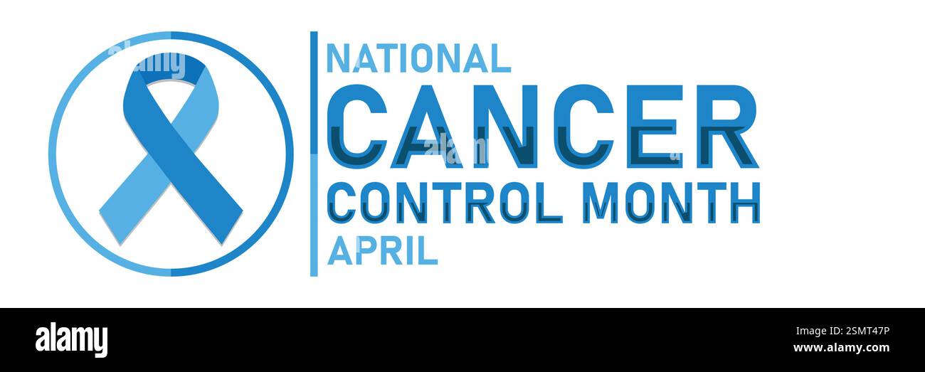 National Cancer Control Month. April. Suitable for greeting card ...