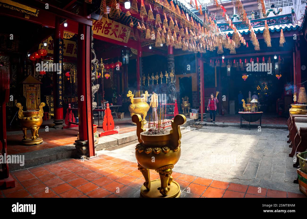 Thien Hau Pagoda is one of prominent landmarks of Saigon's Chinatown ...
