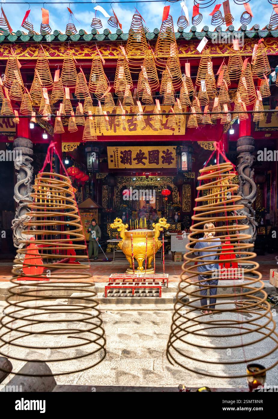 Thien Hau Pagoda is one of prominent landmarks of Saigon's Chinatown ...
