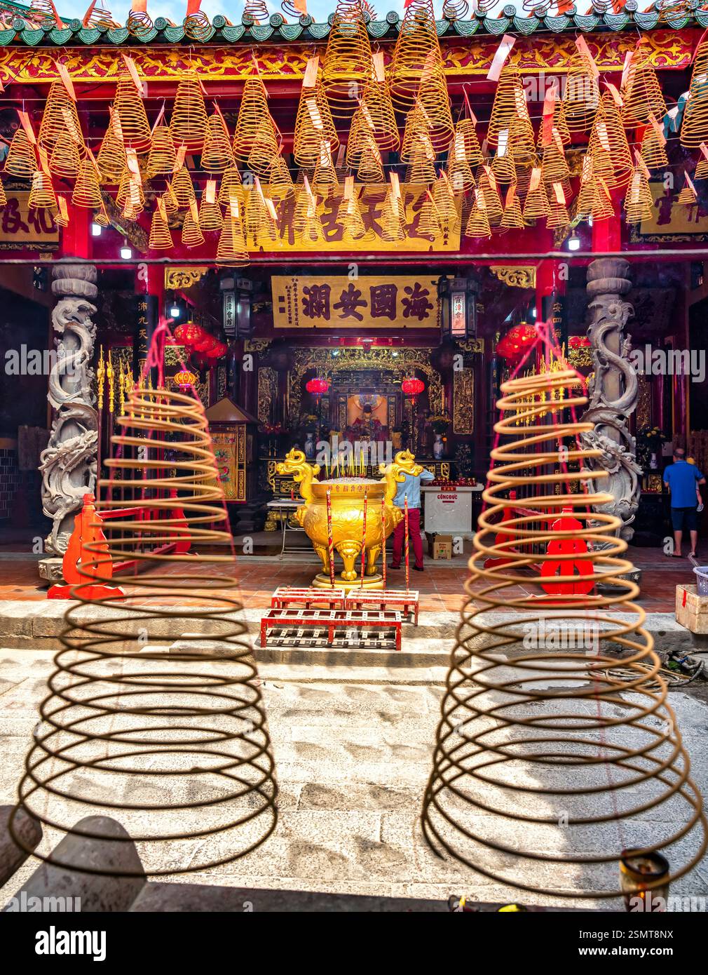 Thien Hau Pagoda is one of prominent landmarks of Saigon's Chinatown ...