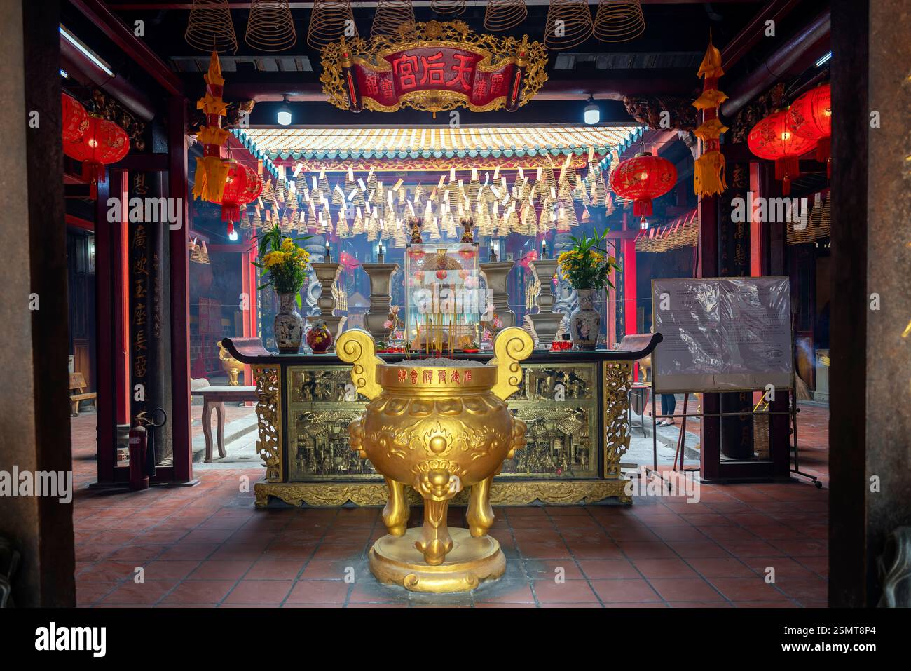 Thien Hau Pagoda is one of prominent landmarks of Saigon's Chinatown ...
