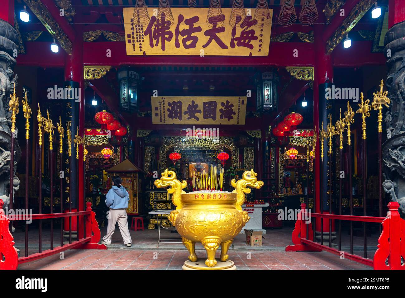 Thien Hau Pagoda is one of prominent landmarks of Saigon's Chinatown ...