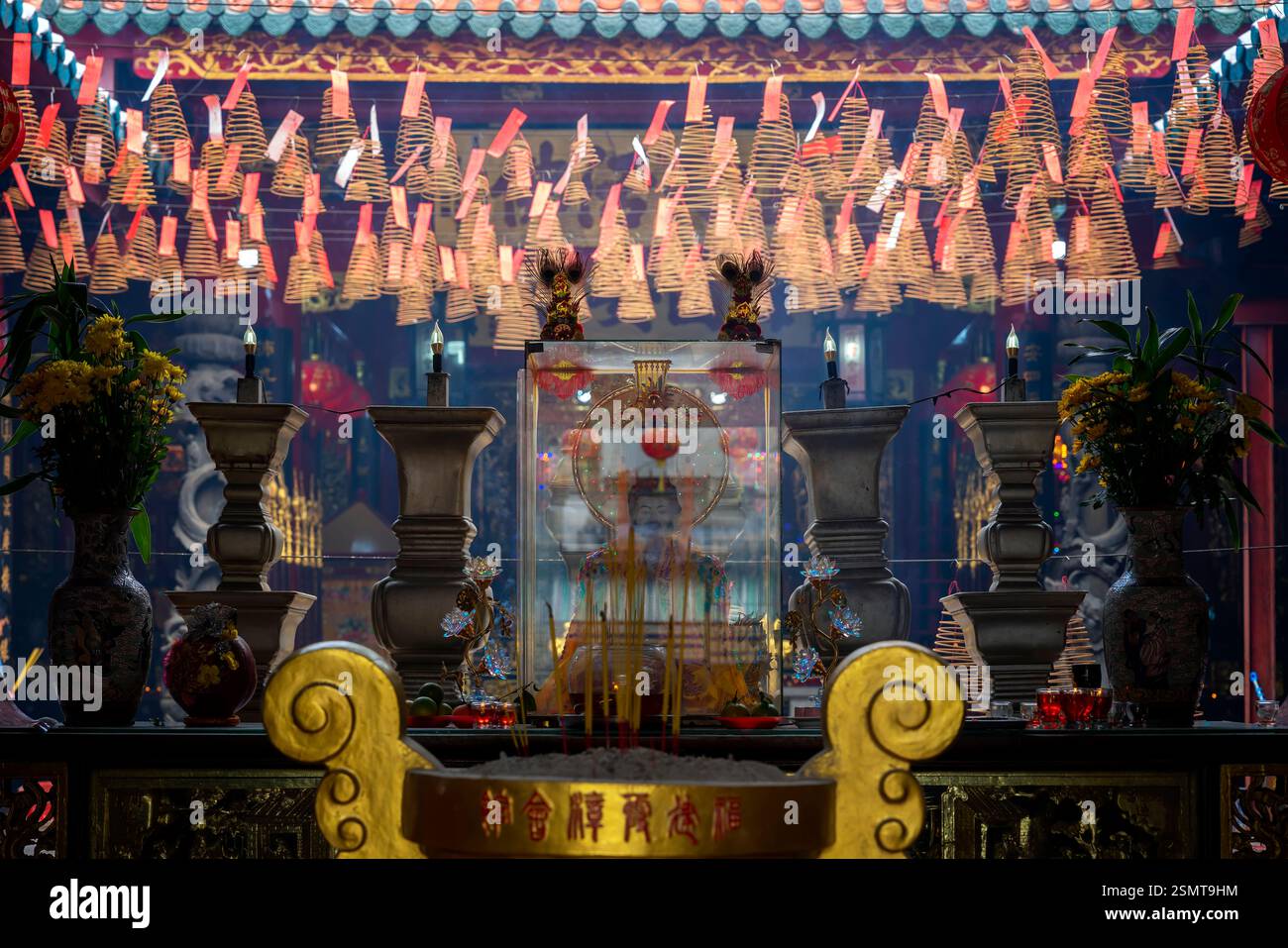 Thien Hau Pagoda is one of prominent landmarks of Saigon's Chinatown ...