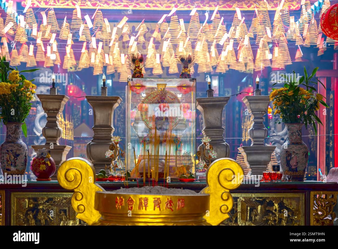 Thien Hau Pagoda is one of prominent landmarks of Saigon's Chinatown ...