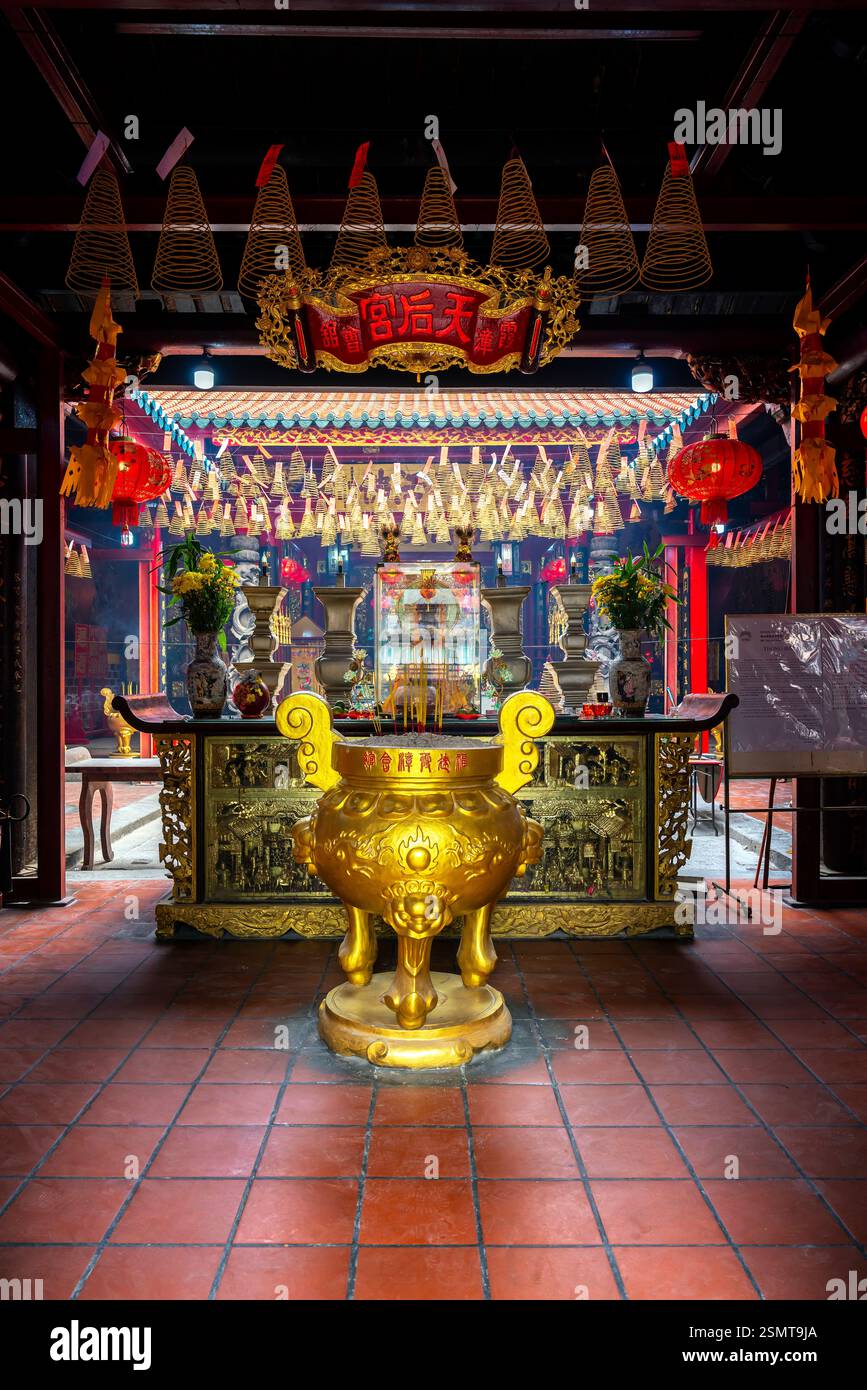 Thien Hau Pagoda is one of prominent landmarks of Saigon's Chinatown ...