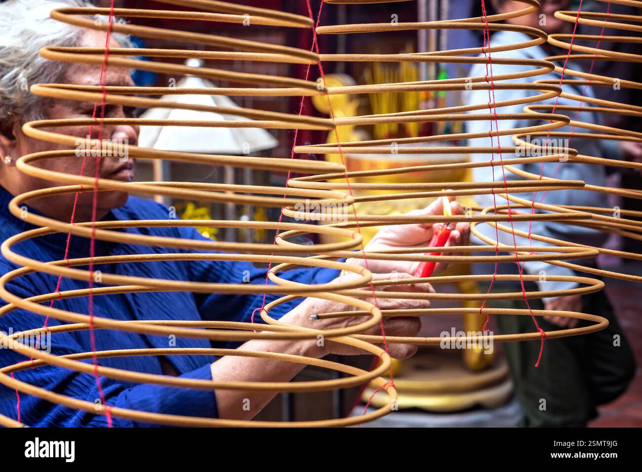 The people are visiting the Thien Hau Pagoda, a famous Chinese temple ...