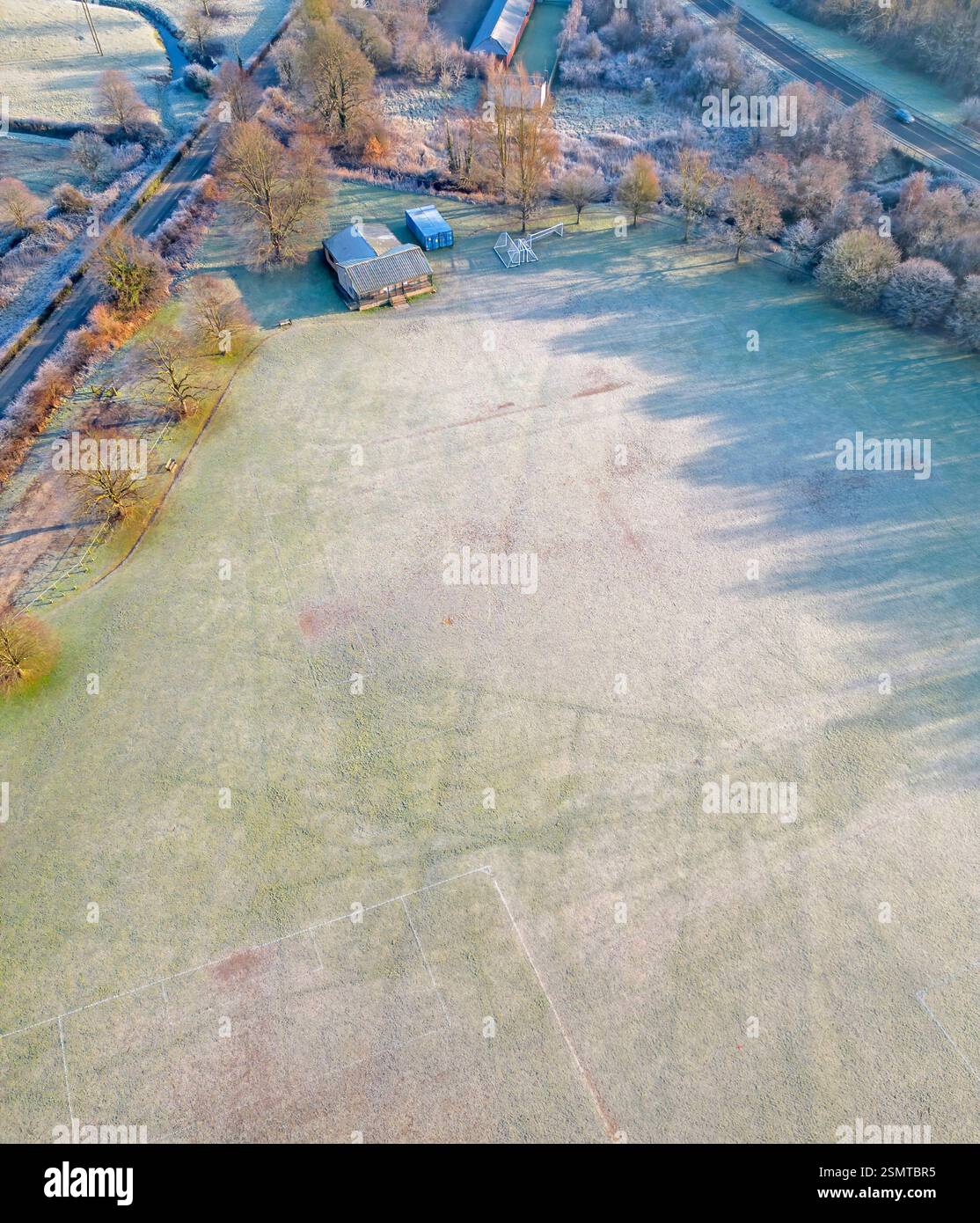 aerial view of the ancient village of Great Chart , dating from 762 ...