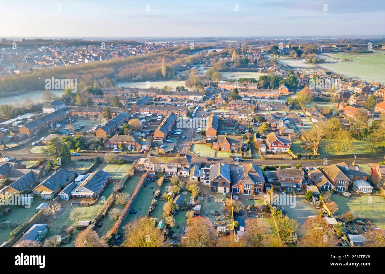 aerial view of the ancient village of Great Chart , dating from 762 ...