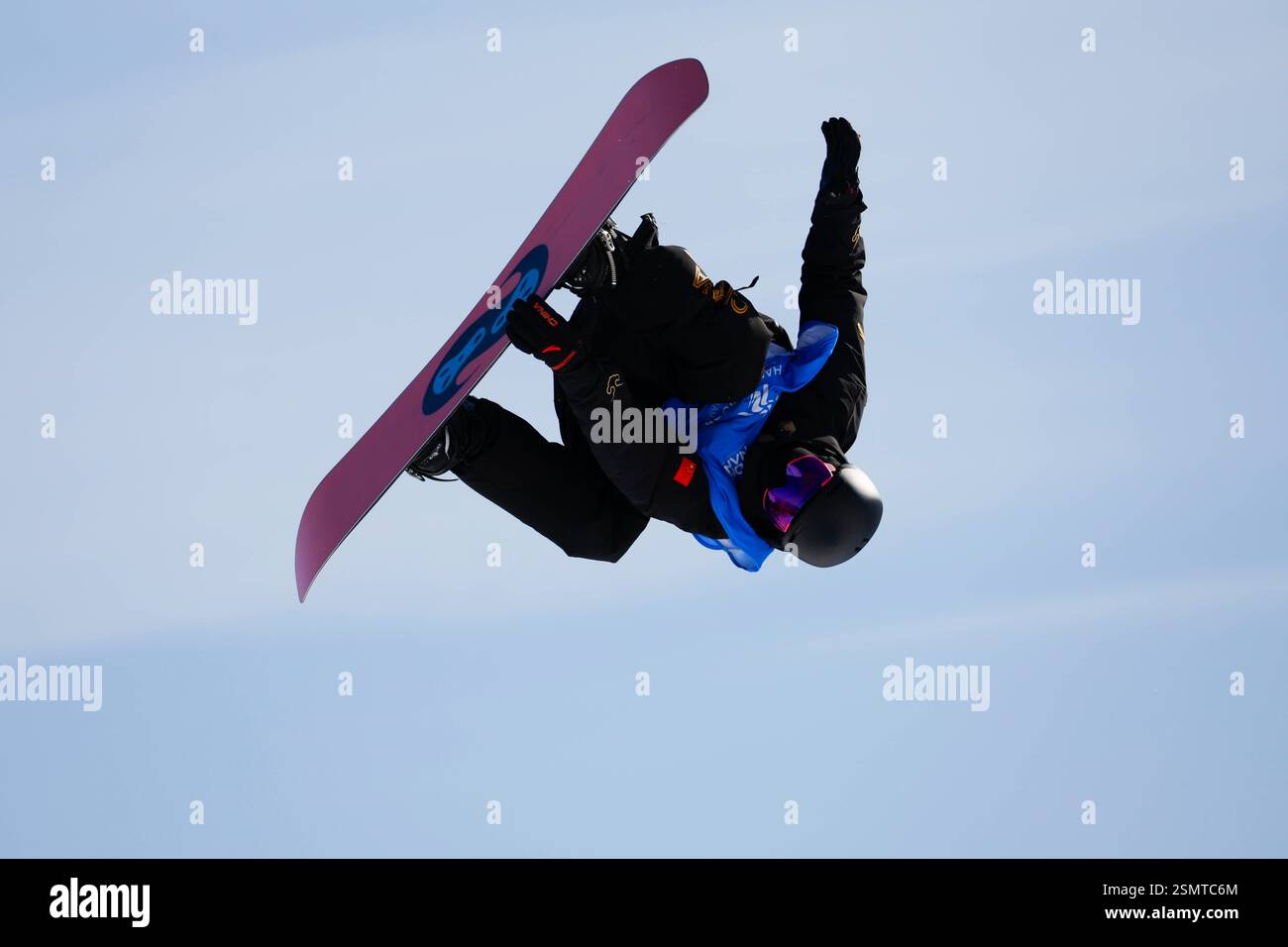 Harbin, China. 10th Feb, 2025. JIANG Xinjie (CHN) Snowboarding : Men's ...