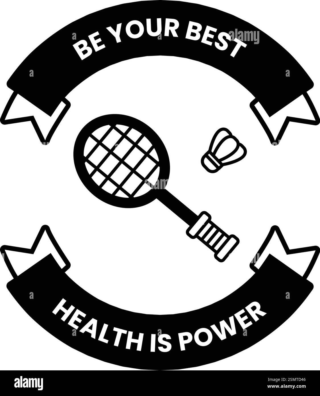 Badminton racket Black and White Stock Photos & Images - Alamy