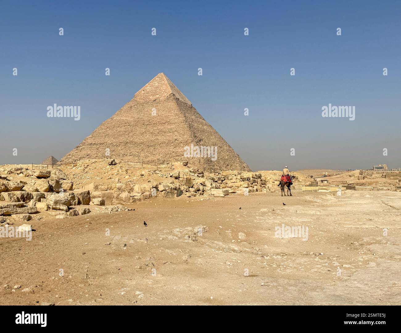 the great pyramids of giza with blue sky,egypt Stock Photo - Alamy
