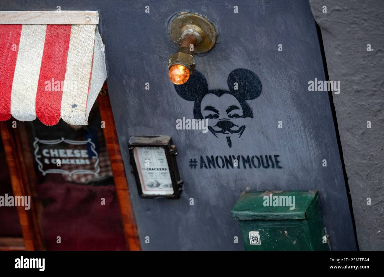 Artists Elin Westerholm and Lupus Nensén in front of the miniature nut ...