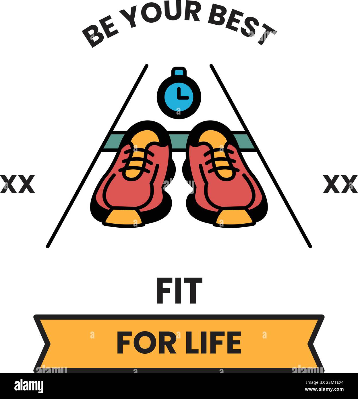 Training shoes clock Stock Vector Images - Alamy